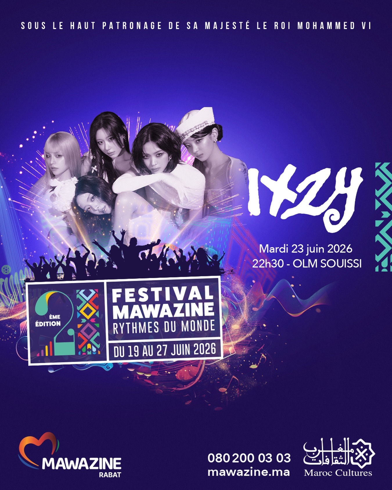 ITZY en tête d'affiche du festival Mawazine au Maroc - K World